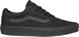 Vans Ward Sneaker f&uuml;r Damen, Canvas (Schwarz/Schwarz/Wei&szlig;)