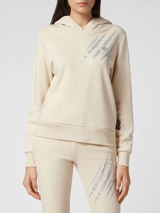 Plein Sport Sweat &agrave; capuche en jersey avec logo Hexagon