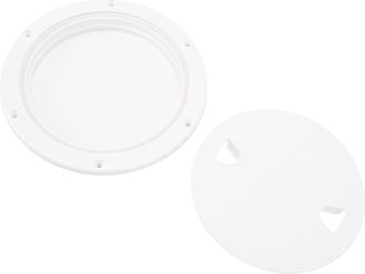 Generic Runde Deckplatte, Langlebiges ABS-Material, Inspektionslukenabdeckung f&uuml;r Marine-Yachten, Ideal f&uuml;r die Bootswartung und den Innen-/Au&szlig;enbereich (Whit
