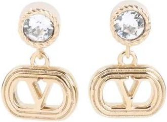 Valentino Garavani Ohrringe - Brass Metallic Earrings - Gr. unisize - in Gold - f&uuml;r Damen