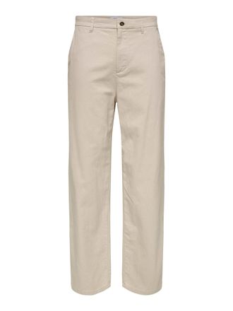 Only & Sons Herren ONSBOB Loose COT LIN 0007 Pant Hose, Silver Lining, 30 W/32 L