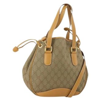Gucci Sac fourre-tout GG Canvas Pre-owned - Femme - Pre-owned - Beige - Taille: ONE Size
