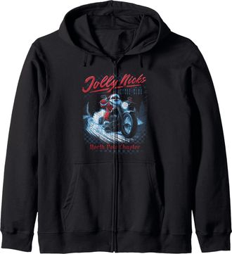 Trendy Apparel Christmas Jolly Nicks Cycle Club North Pole Kapuzenjacke