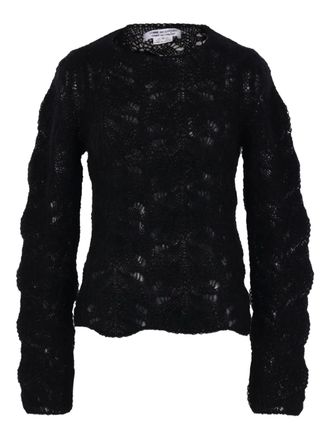 Comme Des Gar&ccedil;ons Lang&auml;rmeliger Pullover - Schwarz