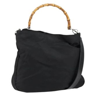 Gucci Pre-owned Vintage Nylon Handtasche - - Pre-owned - Damen - Schwarzk - ONE SIZE