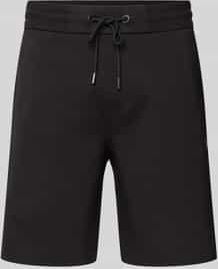 HUGO BOSS Regular Fit Sweatbermudas mit Logo-Applikation Modell Leoni