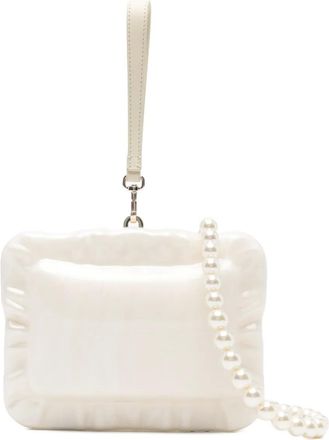 Simone Rocha pearl pillowcase clutch - Wei&szlig;