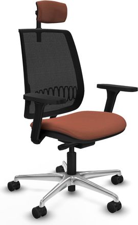 Piqueras y Crespo Ergonomischer PC-Stuhl Alares mit 3D-Armlehnen, h&ouml;henverstellbare Lendenwirbelst&uuml;tze und h&ouml;henverstellbares Kopfteil und Neigung, ausgestattet mit Syn