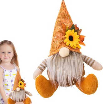 Generic Sonnenblume Gesichtslose Puppe, Ahornblatt Fall Dekoration Sunflower gesichtsloser Rudolph - Thanksgiving Tisch Dekoration und Hausheizung vorhanden, 