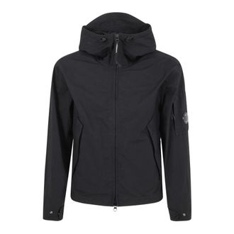 C.P. Company C.p. Company, Homme, Sport, Noir, Taille: L Twill Hooded Lens Jacket