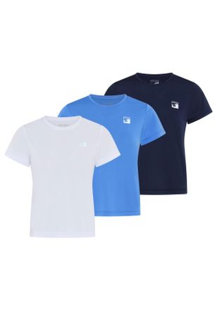Ocean Sportswear Kurzarmshirt OCEAN SPORTSWEAR, Damen, Gr. 38, himmelbau_navy_wei&szlig;, Jersey, Obermaterial: 100% Polyester, unifarben, figurbetont h&uuml;ftlang, Rundhals, Sh