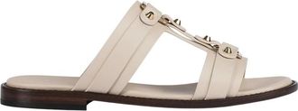 Doucal's Femme, Chaussures, Blanc, Taille: 41 EU Sandale en cuir avec clous