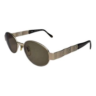 Fendi Pre-owned Metall Sonnenbrille - - Pre-owned - Damen - Gelb - ONE SIZE