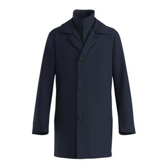HUGO BOSS Homme, Manteaux, Bleu, Taille: S Manteau droit