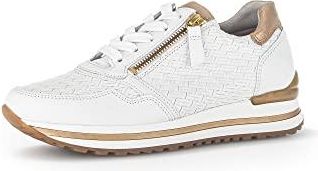 Gabor Baskets basses pour femme, Blanc Platino 80, 43 EU Large