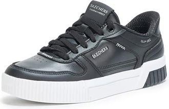 Skechers Femme Jade Put It in Neutral Basket, Black Duraleather/White Trim, 37.5 EU