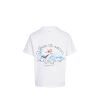 Only the Blind T-shirt imprim&eacute; La mer blanche en coton