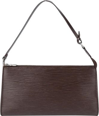 Louis Vuitton Crossbody Bags - Louis Vuitton Epi Leather Pochette Accessoire Hand - Gr. unisize - in Braun - f&uuml;r Damen