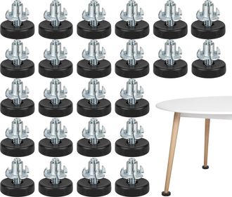 Generic Nivellierer für Tischbeine - Schraubbare Beine für Möbel, Schwerlast-Möbel | Verstellbare Nivellierfüße für Möbel Tischfüße Nivellierer für Beine