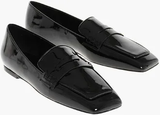 Aeyde Patent Letaher TOM Penny Loafers size 40