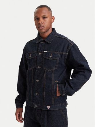 Guess Jeansjacke M6YN38 D1314 Dunkelblau Oversize