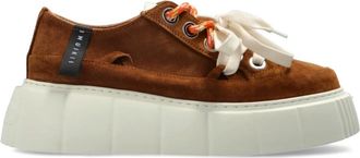 INUIKII Femme, Chaussures, Brun, Taille: 41 EU Platform Baskets Matilda