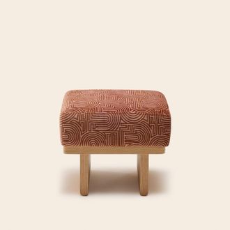 Madura Tabouret Anca Klark rose de p&ecirc;cher caramel - ROSE