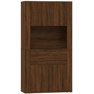 vidaXL Vidaxl - Buffet haut Chêne marron Bois dingénierie
