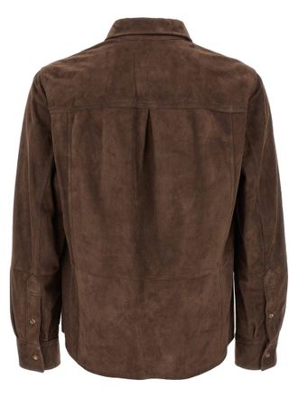 Brunello Cucinelli Suede Overshirt - Brown