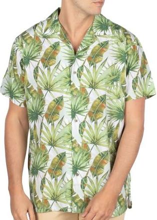 Shilton Chemise imprimé Safari Homme L/Blanc