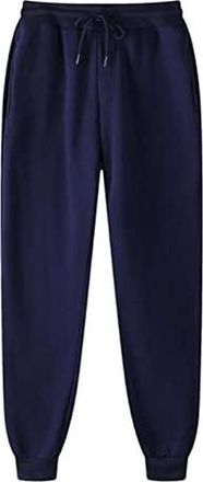 Generic Pantalon de sport en velours pour homme et femme, U-441 Bleu marine, M