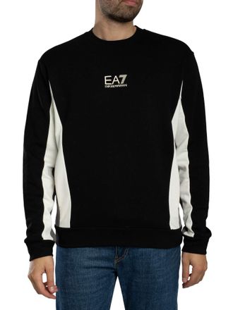 Emporio Armani Logo-Sweatshirt, Schwarz
