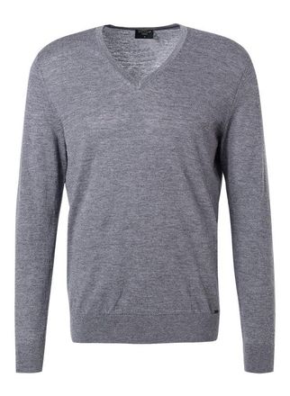 Olymp Herren Pullover grau unifarben