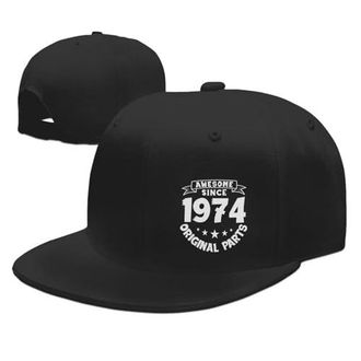 Generic Chapeau De Baseball N&eacute; en 1974 Anniversaire G&eacute;nial Depuis 1974 Chapeau De Sport D&eacute;contract&eacute;e Mode Casquette Unisexe, pour Femmes, Les Loisirs, Sport, 
