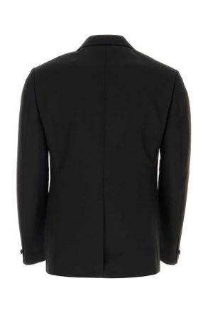 Versace Mens Black Wool Blend Blazer Giacche E Gilet Jacket