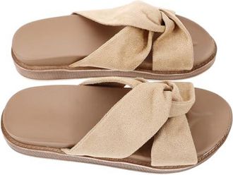 Valiclud Sandales Femme été Légères Style Hawaii Semelle Épaisse Antidérapante Chaussures Plage Confortables Beige