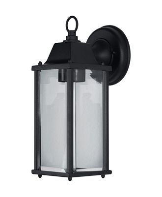 Osram ENDURA Classic Au&szlig;enleuchte M E27 Schwarz, IP43, Aluminiumgeh&auml;use, klares Glas, ohne Leuchtmittel, Wandmontage f&uuml;r gesch&uuml;tzte Bereiche