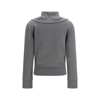 Balenciaga Logo-Printed Cotton Hoodie - Grey