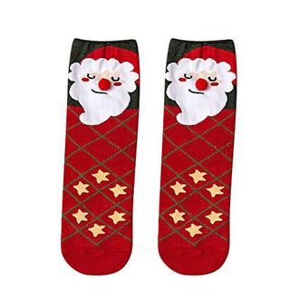 Generic Chaussettes de No&euml;l amusantes et color&eacute;es pour femmes et filles, H, Taille unique