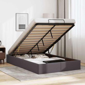 vidaXL Vidaxl - Cadre de lit ottoman sans matelas gris 120x200 cm similicuir