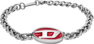 Diesel Herrenarmband in 2 Farben aus Edelstahl mit Karabinerverschluss