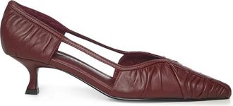 Bibi Lou Femme, Chaussures, Rouge, Taille: 39 EU Escarpins à Talon en Cuir Bordeaux