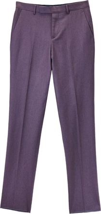 Paul Smith Homme, Pantalons, Violet, Taille: W34 Pantalon Classique en Laine et Cachemire