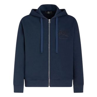 Etro Elegantes blaues Sweatshirt mit Rei&szlig;verschluss - - Sweatshirts & Hoodies - Herren - Blau - M