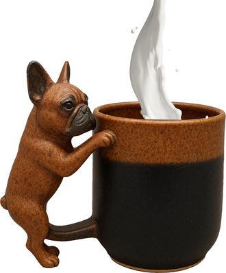 Generic Kaffeetasse Dackel - Harz-Tasse, Welpengriff | Keramikprinzip zum Thema Hund 3D f&uuml;r eine Baustelle zum Thema Hund f&uuml;r Geburtstag K&uuml;che B&uuml;ro