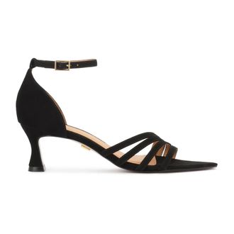 Kazar Wildleder-Sandalen mit Entenabsatz - - Shoes - Damen - Schwarzk - 39 EU