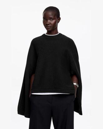 Arket Baumwollpullover Mit Cut-out -Schwarz