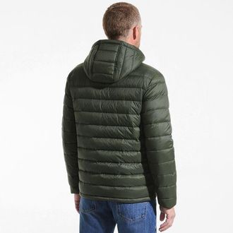 Lands End Ultraleichte verstaubare Daunen-Kapuzenjacke WANDERWEIGHT, Herren, Gr&ouml;&szlig;e:44-46 regular, Gr&uuml;n, Polyester/Nylon, by Lands End