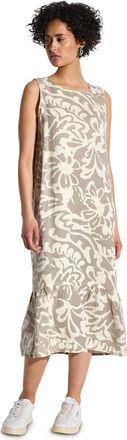 Street One Damen A144344 Gemustertes Volant-Kleid, Dark Moonstone Sand, 36