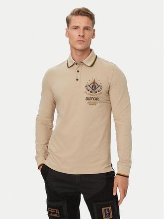 Aeronautica Aeronautica Militare Poloshirt 262PO1942UP00400 Beige Regular Fit